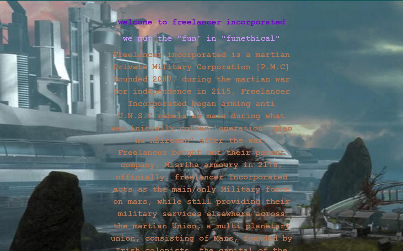 freelancer incorporated basic info
